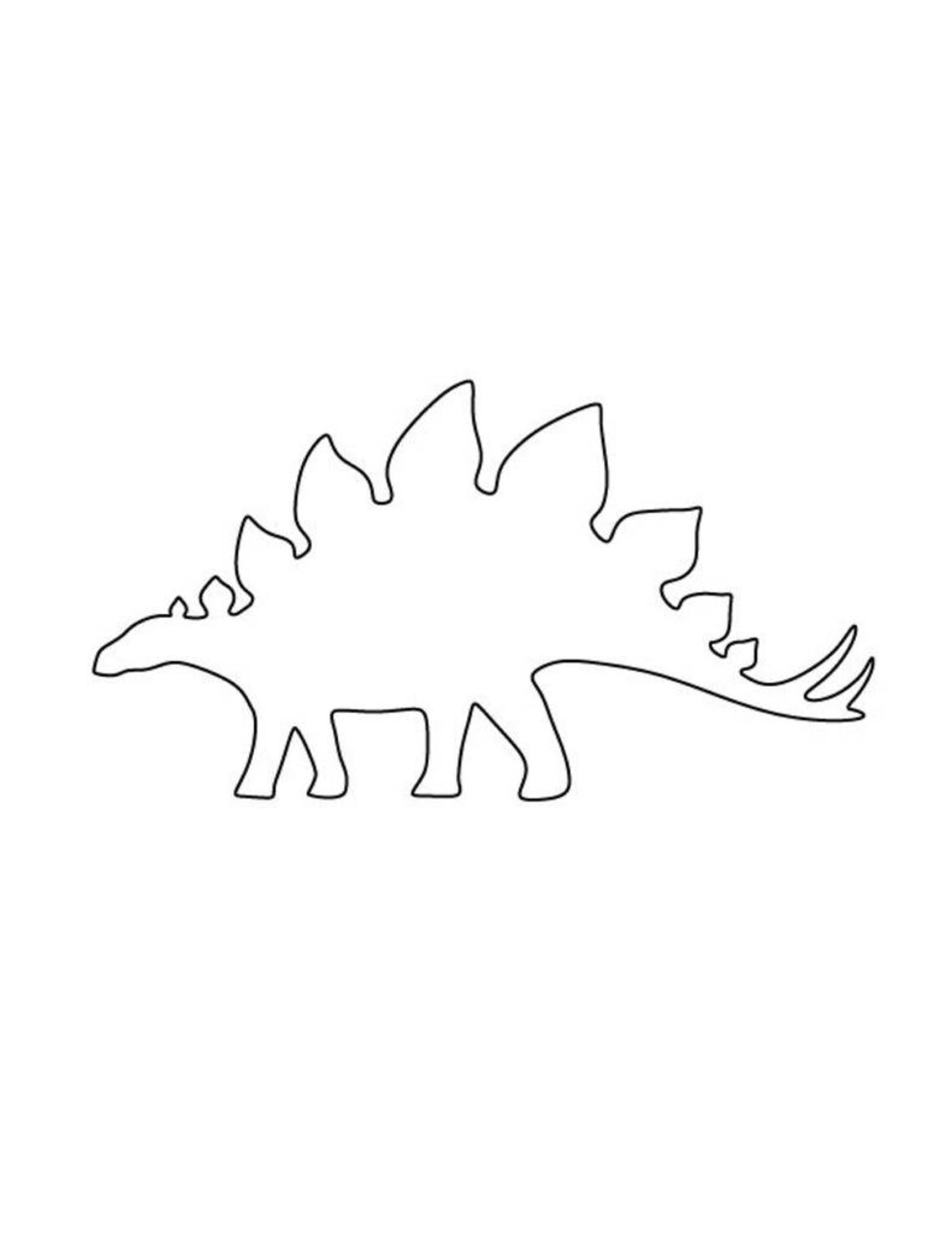 Pack of 3 Stegasaurus Stencils Made From 4 Ply Mat Board 16x20, 11x14 ...