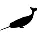 Narwhal Stencil Made From 4 Ply Mat Board-choose a Size-from 5x7 to ...