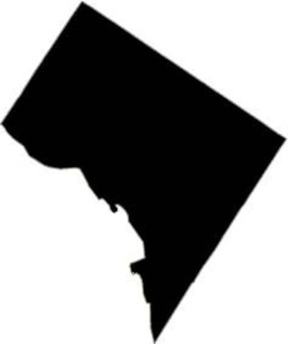 Washington DC State Stencil Made from 4 Ply Mat Board-Choose a | Etsy