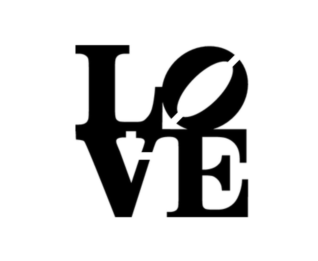 Love Stencil Made From 4 Ply Mat Board-choose a Size-from 5x7 to 24x36 ...