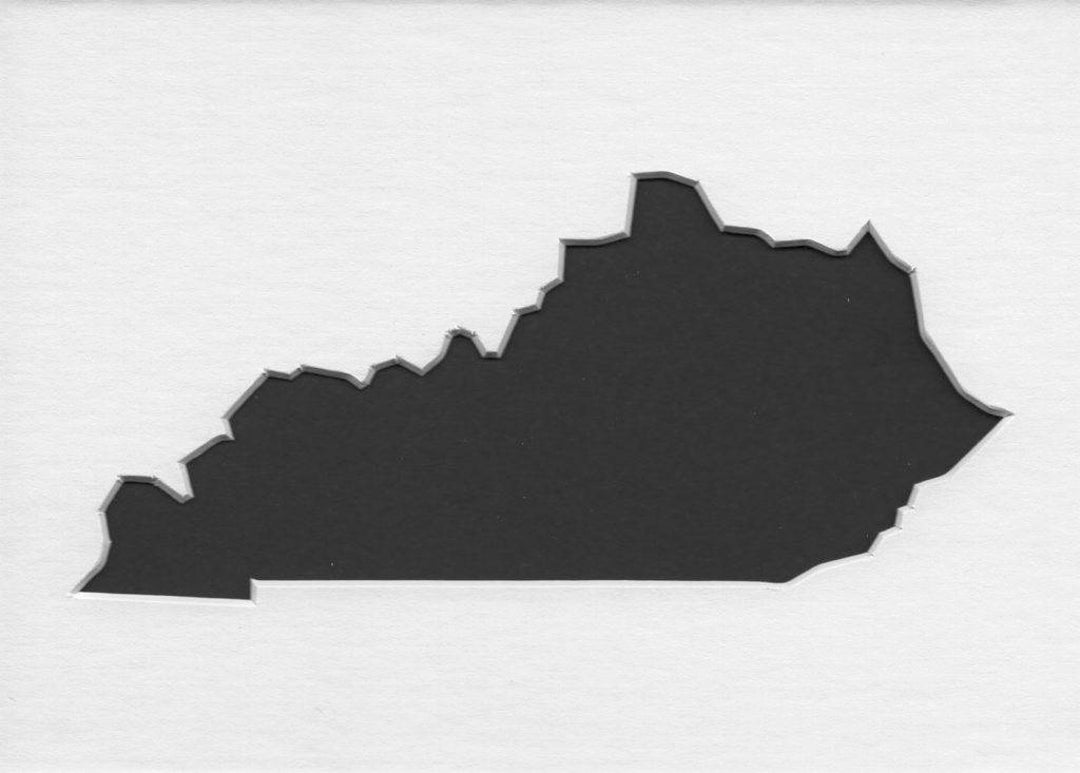 Pack of 3 Kentucky State Stencils, Made From 4 Ply Mat Board 18x24 ...