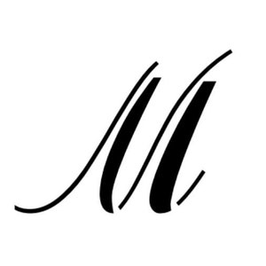 Script Font Letter Stencils Made From 4 Ply Mat Board-choose Your Size ...