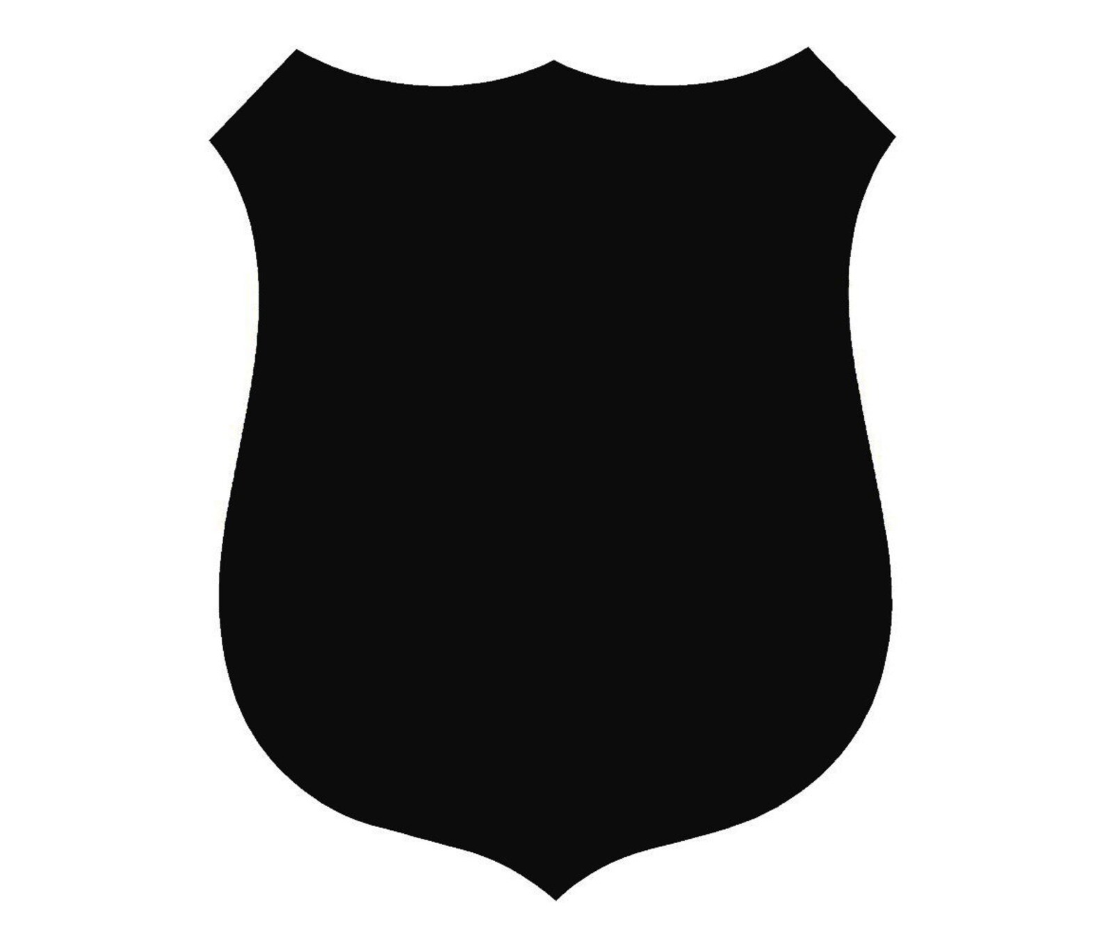 Police Badge Stencil Made From 4 Ply Mat Board-choose a Size-from 5x7 ...