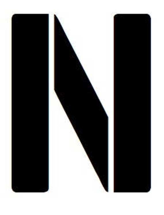 Letter N Stencil Custom Laser Cut Spray Paint Stencil, Many, 41% OFF