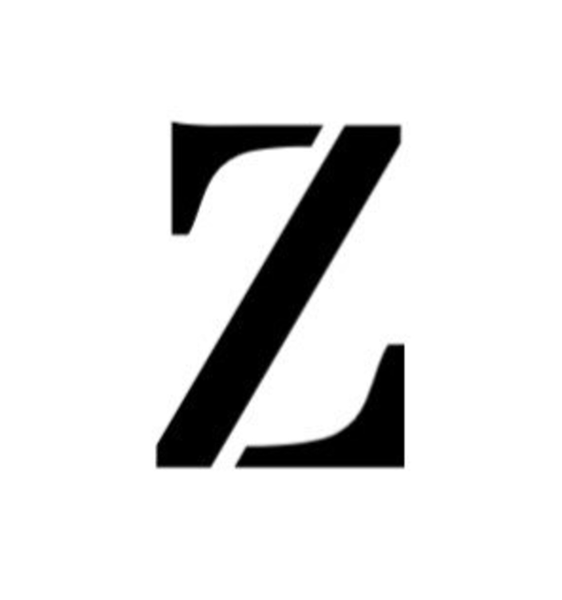Letter Z Stencil Made From 4 Ply Mat Board Stardos Font - Etsy