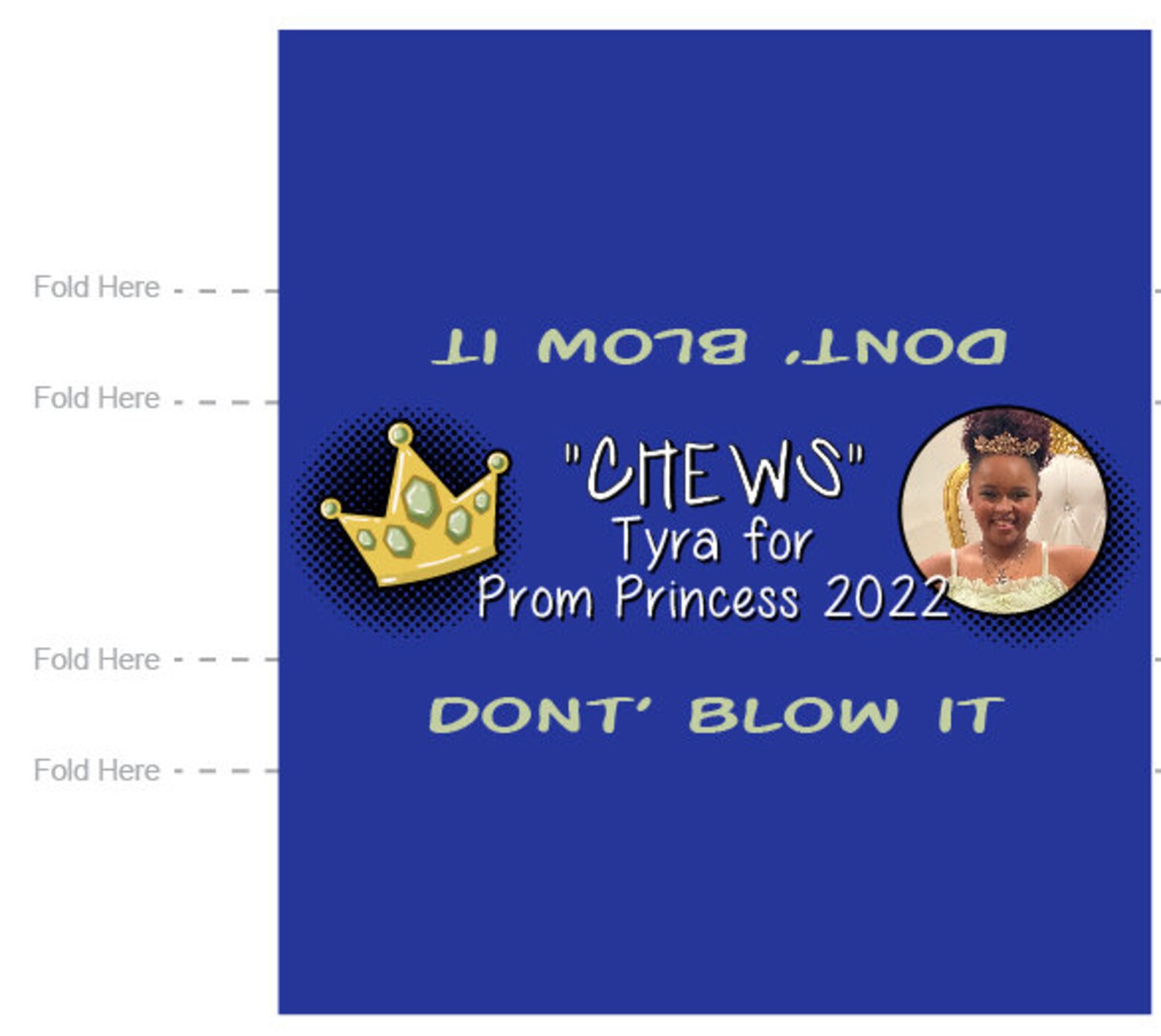 Prom Queen Campaign Hand Out, Custom Gum Wrapper, Printable Bubble Gum ...