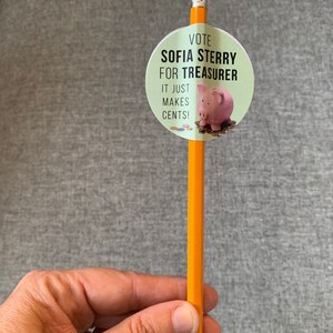 Donut Delay Vote Today Custom Campaign Stickers - 2in Round Avery ...