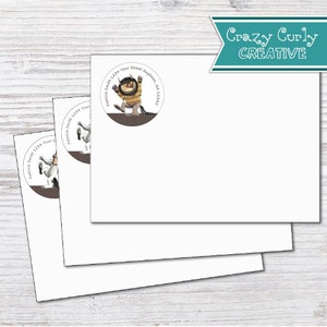 Where the Wild Things Are 2in Round Stickers, Custom Printable Labels ...