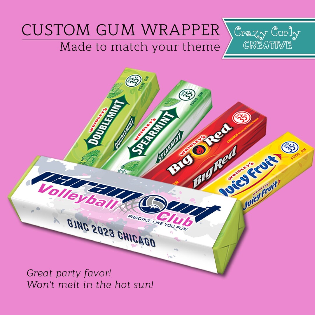 Custom Wrapper for Paramount Volleyball Club- 100 Wrappers - Etsy
