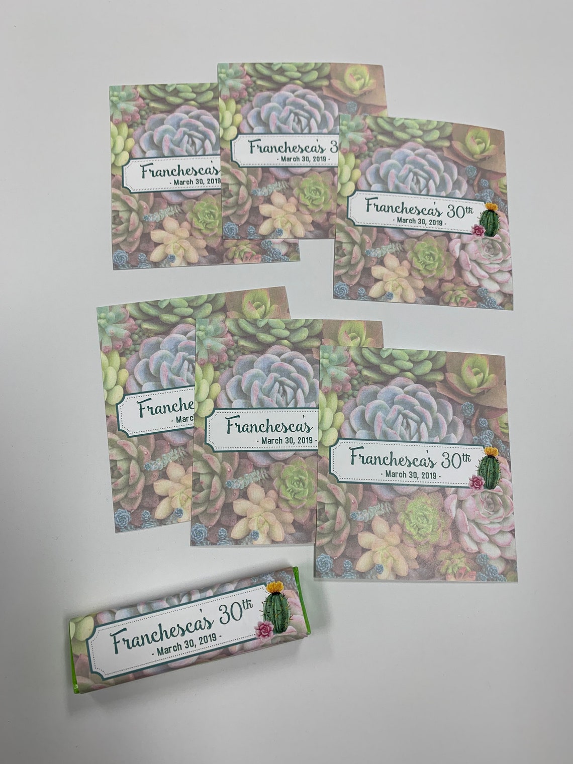 Custom Gum Wrapper Party Printable Label Gum Wrappers - Etsy