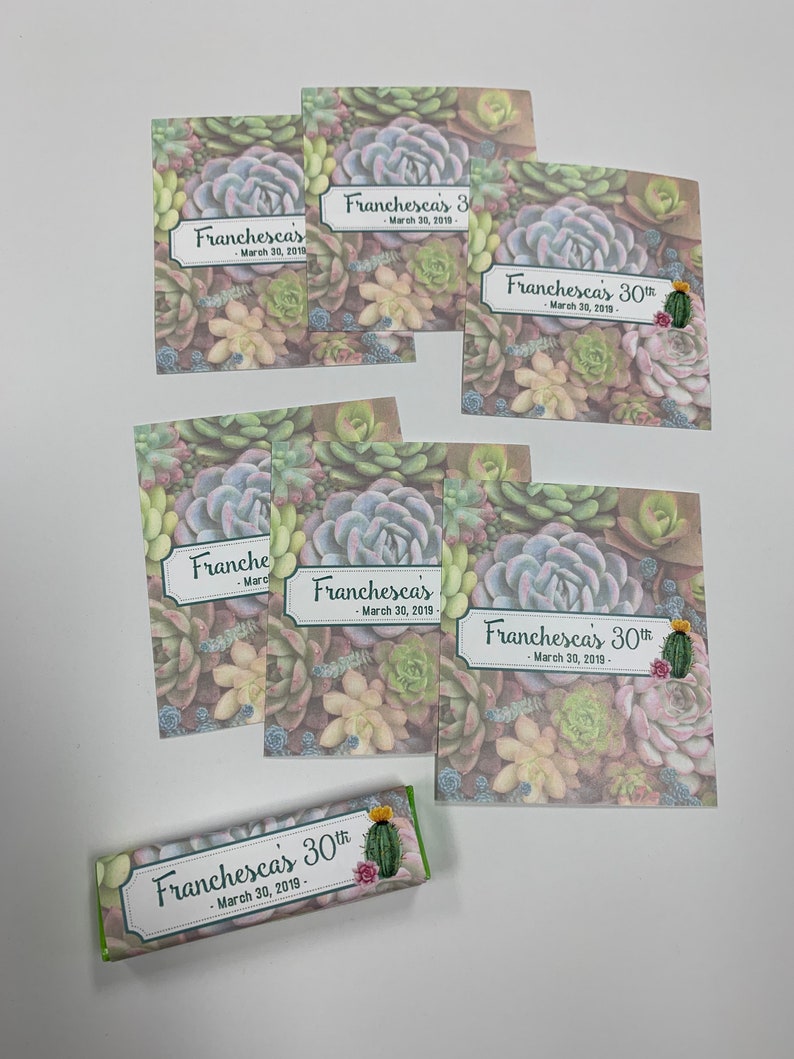 Custom Gum Wrapper | Party Printable Label | Gum Wrappers | Printable ...