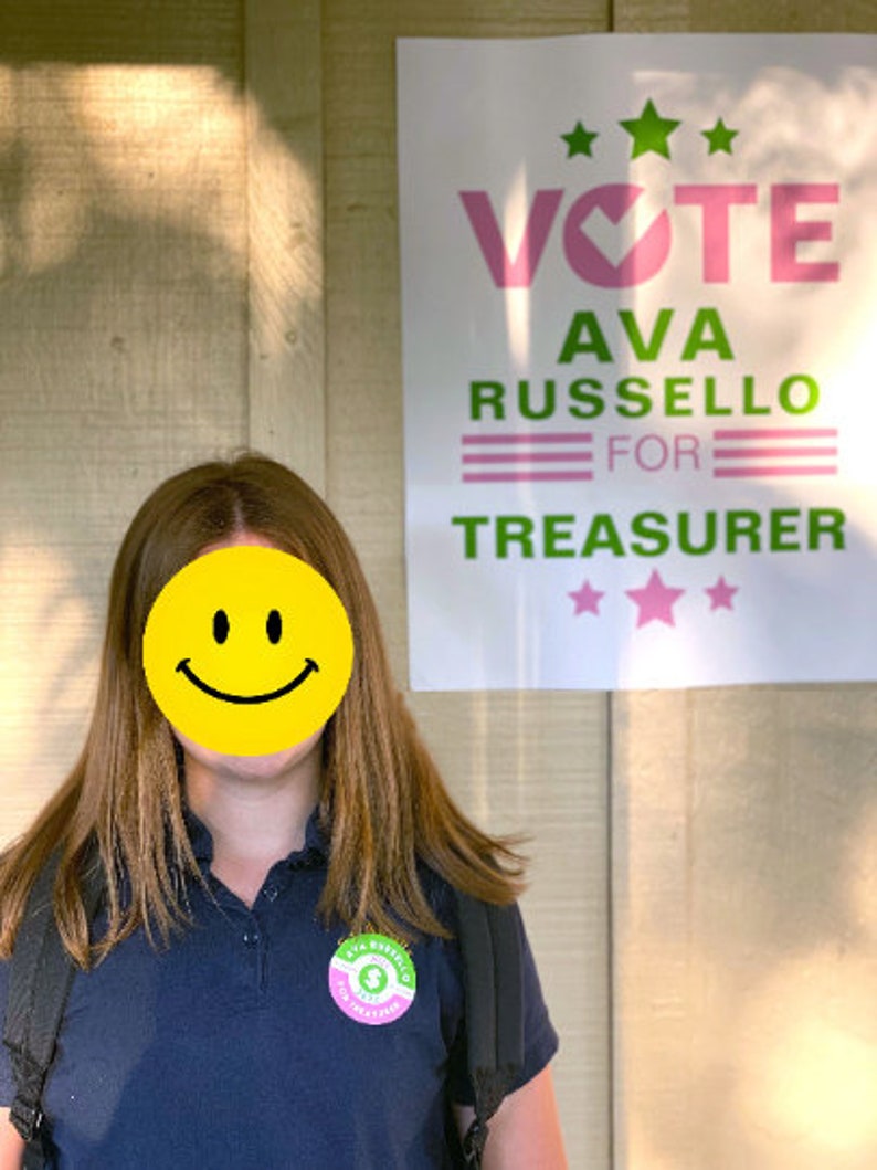 PRINT YOURSELF Election Poster Sign // School Campaign Sign // VOTE ...