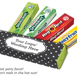 Custom Gum Wrapper | Party Printable Label | Gum Wrappers | Printable ...