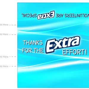 Employee Appreciation | Thanks for the Extra Effort Gift | Custom Gum ...