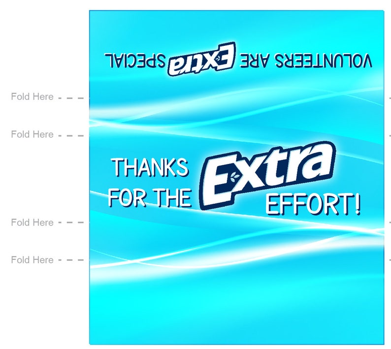 Employee Appreciation | Thanks for the Extra Effort Gift | Custom Gum ...