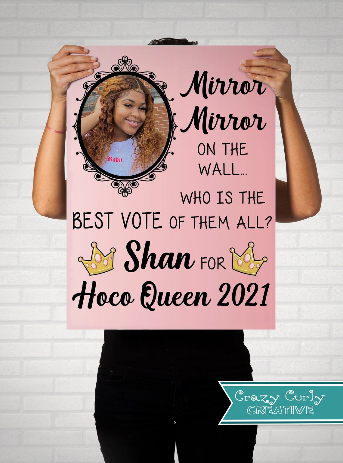 Mirror Mirror on the Wall School Election Poster // 18x24 Campaign Sign ...