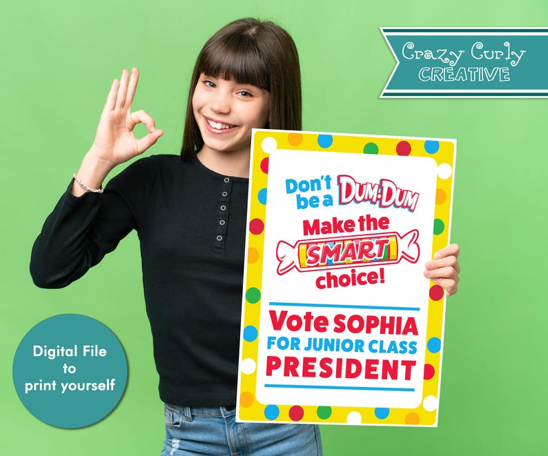 PRINT YOURSELF "don't Be a Dum Dum, Make the Smart Choice" School ...
