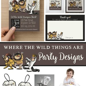 Where the Wild Things Are 2in Round Stickers, Custom Printable Labels ...