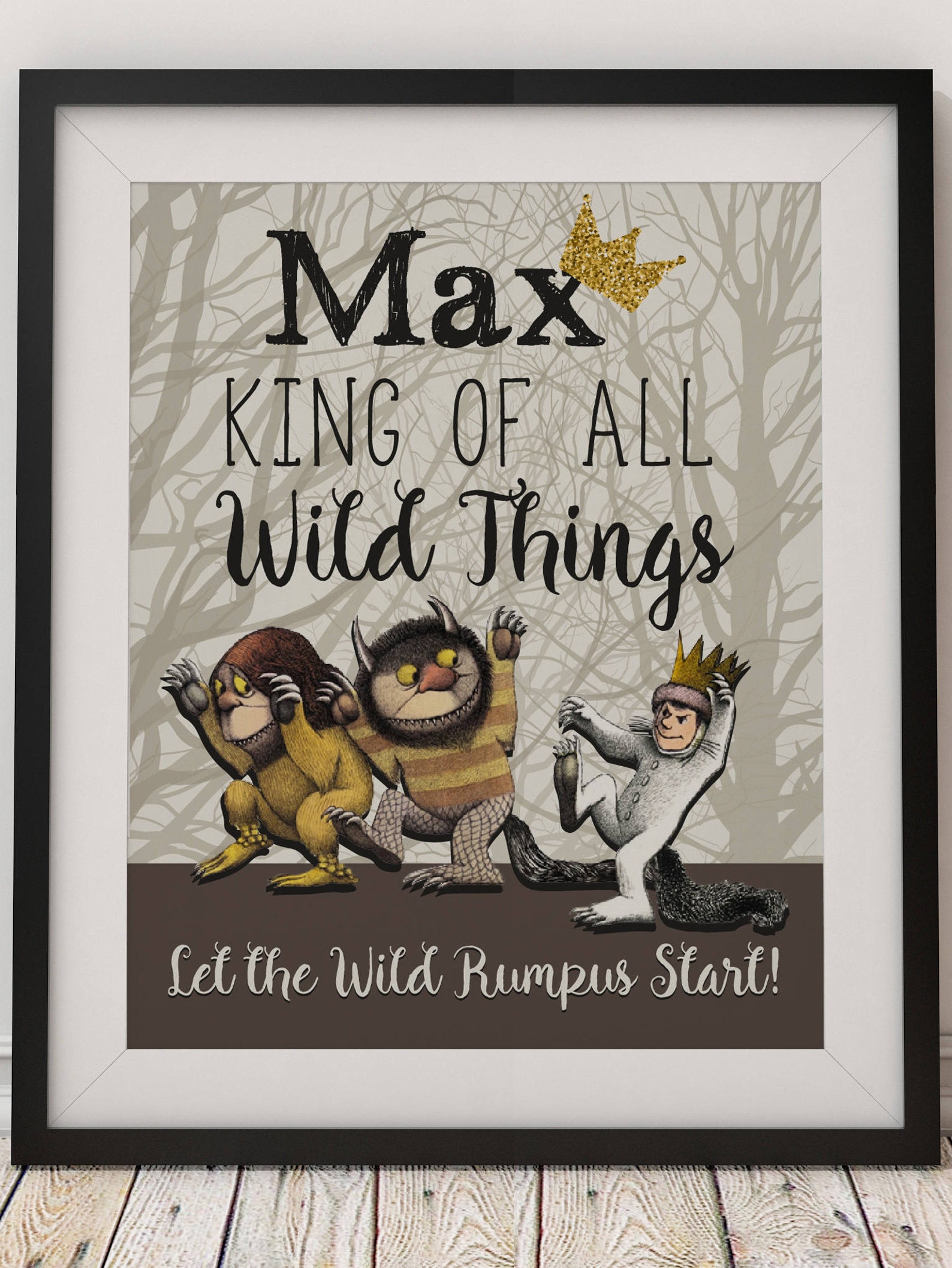 Where the Wild Things Are Personalized Party Sign // Wild Things Party ...