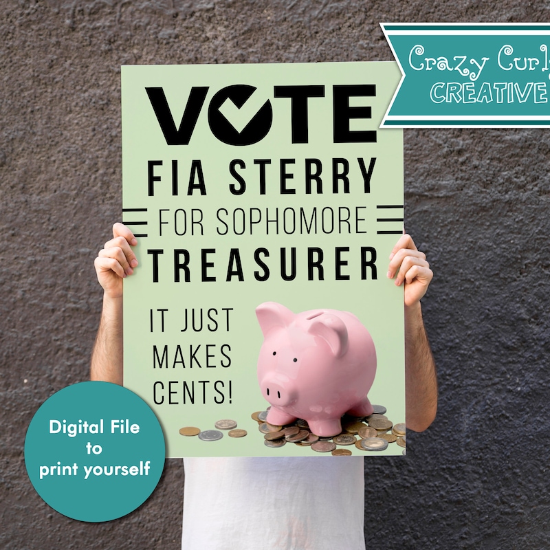 Treasurer Poster - Etsy