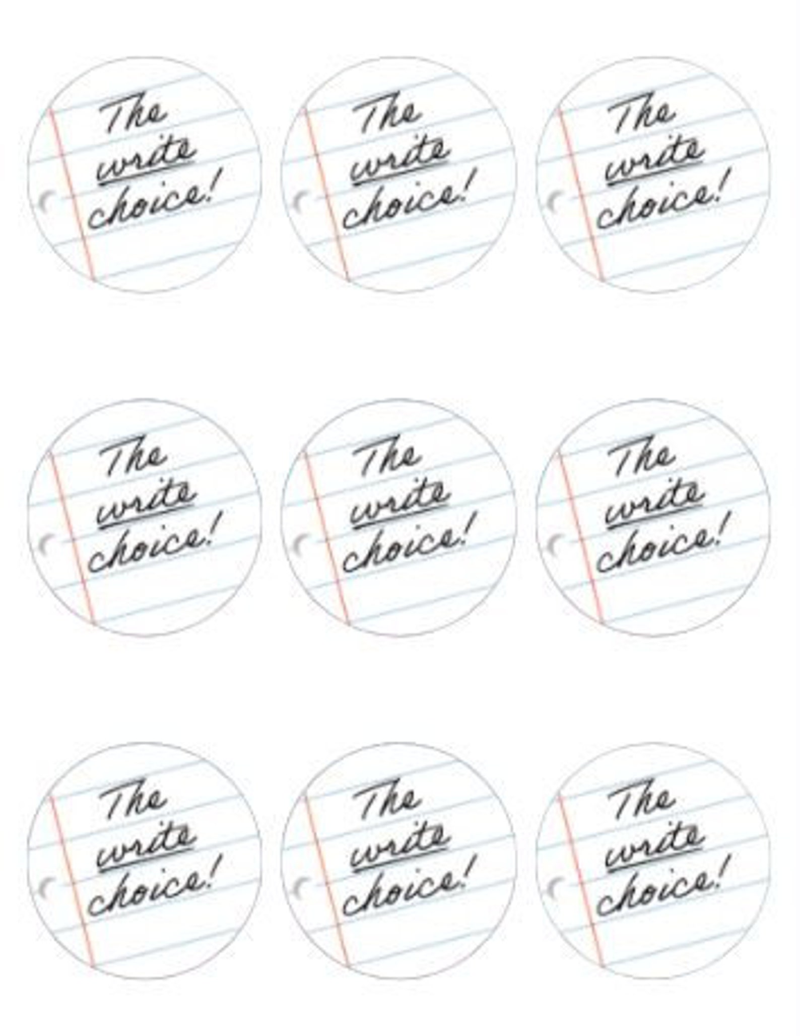 Campaign Election "write Choice" Pencil Topper Tags – Personalized ...