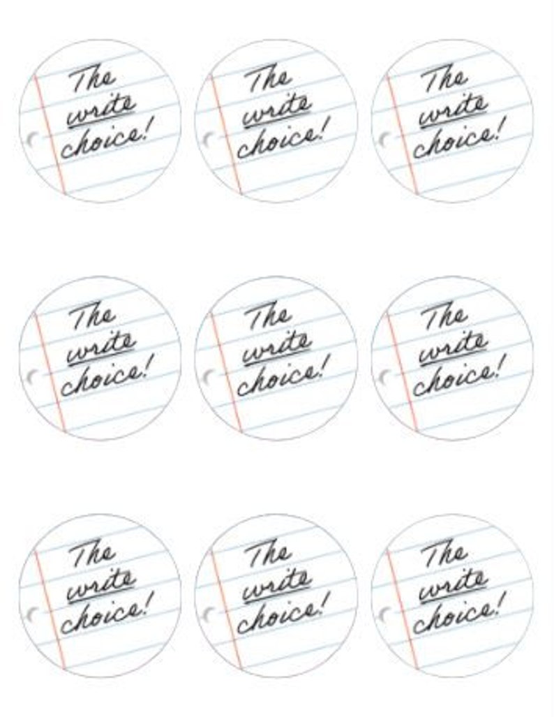 Campaign Election "write Choice" Pencil Topper Tags – Personalized ...