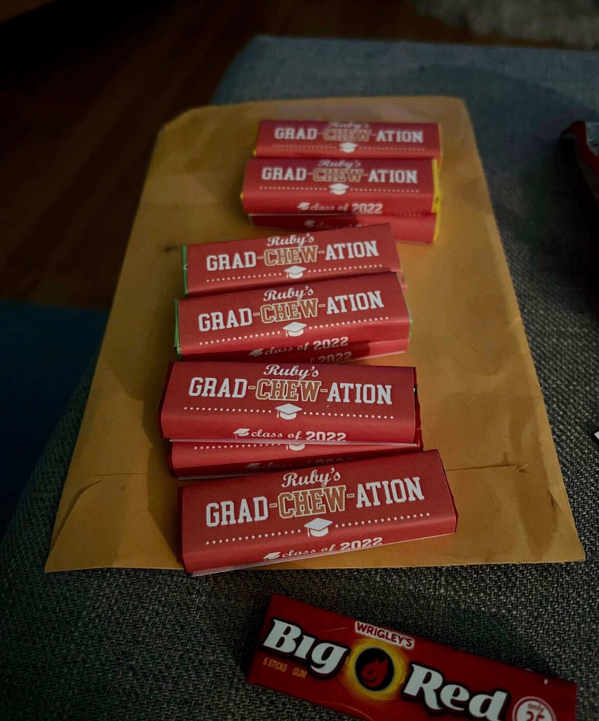 Grad-chew-ation Graduation Party Favor Custom Gum Wrapper - Etsy