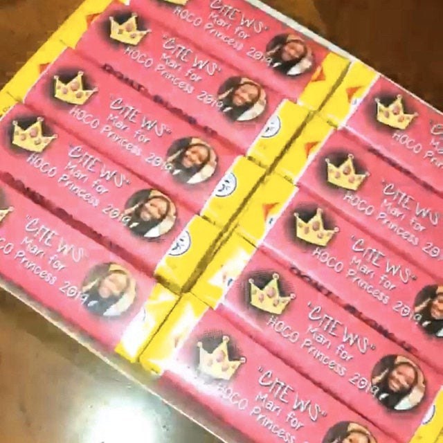 Prom Queen Campaign Hand Out, Custom Gum Wrapper, Printable Bubble Gum ...