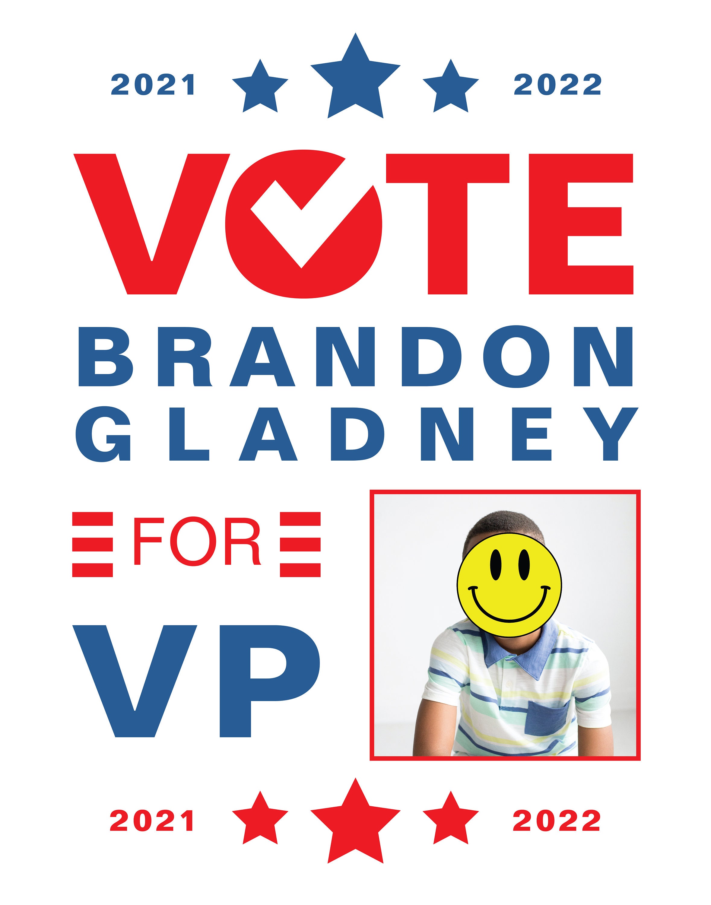 PRINT YOURSELF Election Poster Sign // School Campaign Sign // VOTE ...
