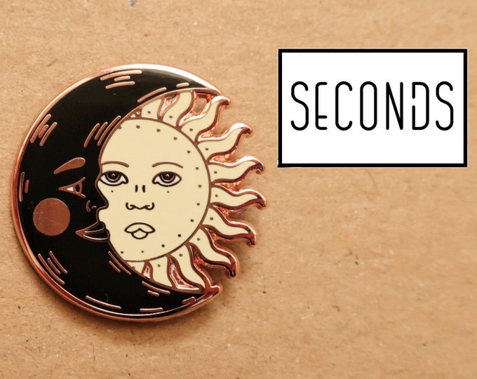 Sun and Moon Enamel Pin Set - Etsy
