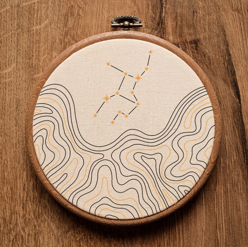 VIRGO Digital PDF Pattern Virgo Constellation Abstract Hand - Etsy