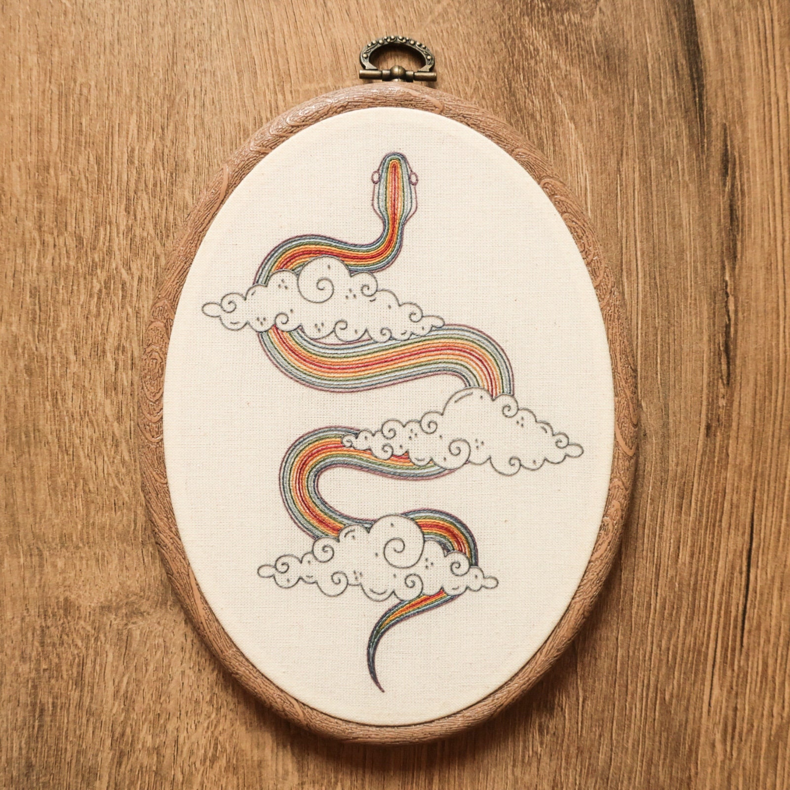 Digital PDF Pattern Gradient Snake Hand Embroidery Pattern - Etsy