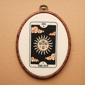 Digital PDF Pattern - the Sun Tarot Card Hand Embroidery Pattern (PDF ...