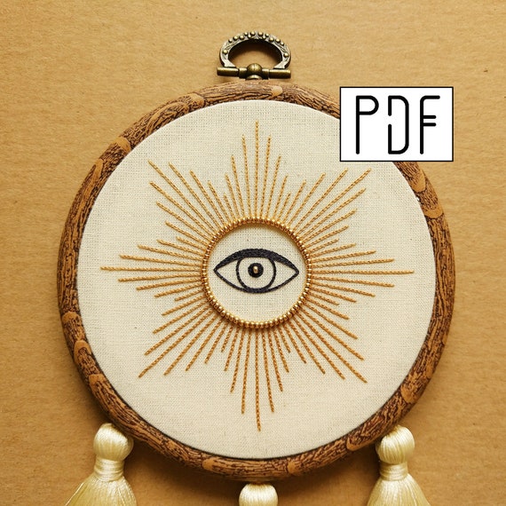 Digital PDF Pattern Star Eye Hand Embroidery Pattern PDF - Etsy Canada