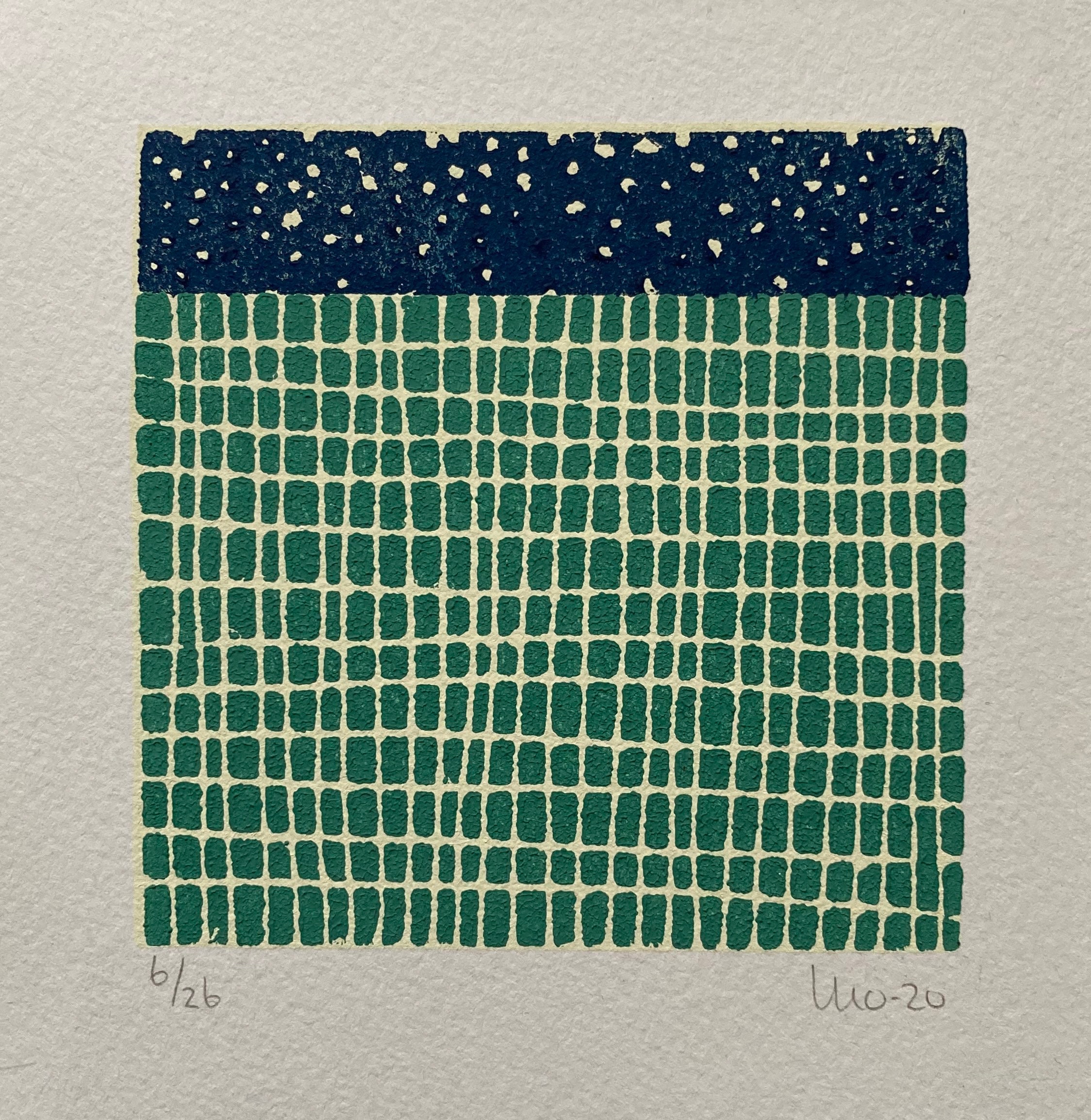 Original Small Linocut Night Sky Stars Mini Lino Print | Etsy