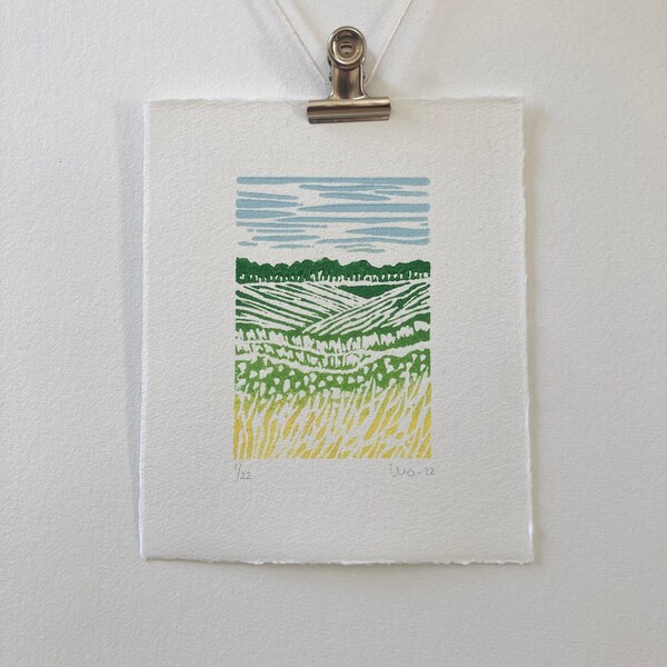 Small Linocut - Etsy