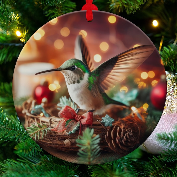 Hummingbird Ornament - Etsy