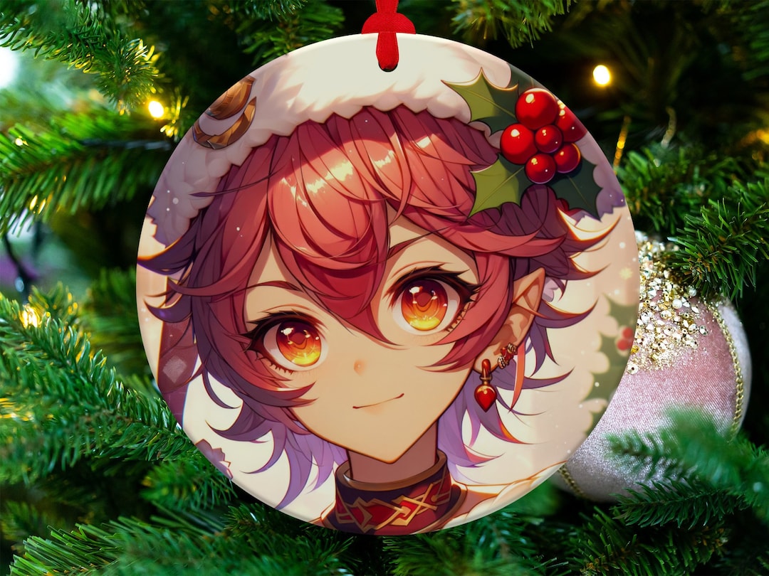 Cute Anime Christmas Ornament Best Unique Holiday Home Decor Gift for ...