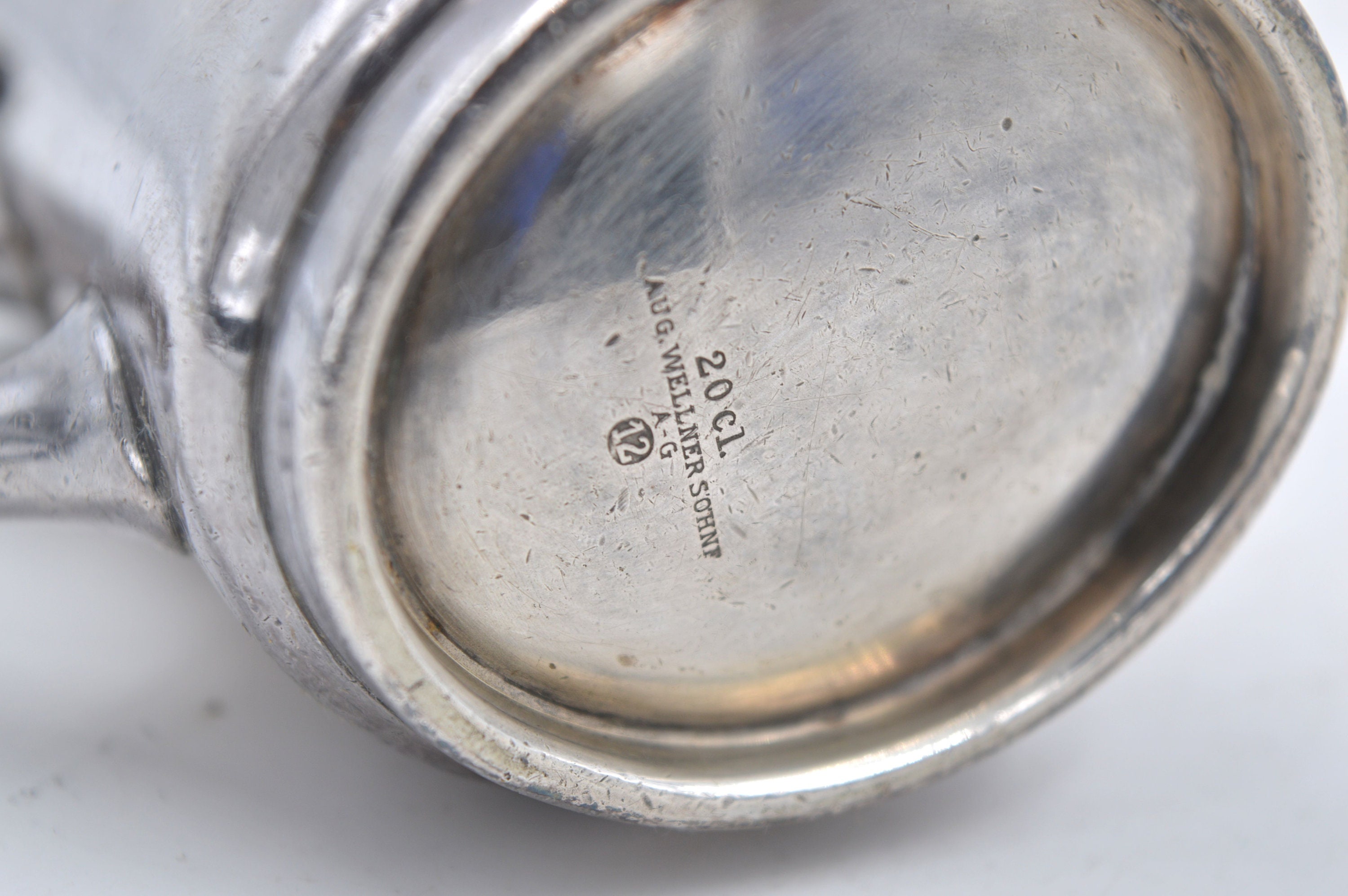 Antique Aug Wellner Sohne metal silver-plated milk jug | Etsy