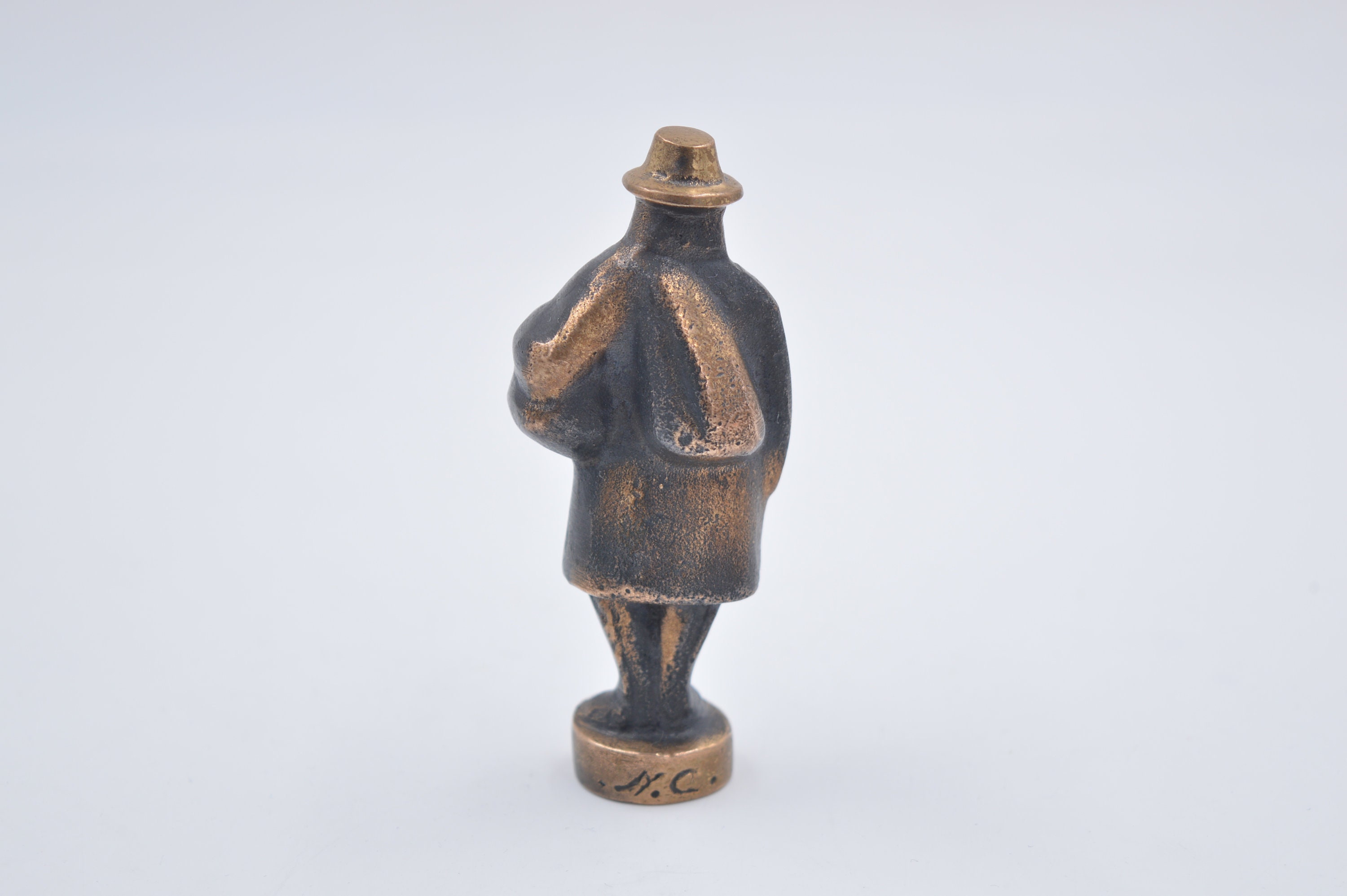 Vintage Copper Man Figurine From Boras borås the City in | Etsy