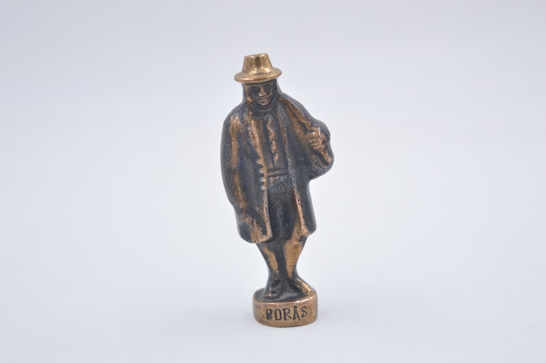 Vintage Copper Man Figurine From Boras borås the City in | Etsy