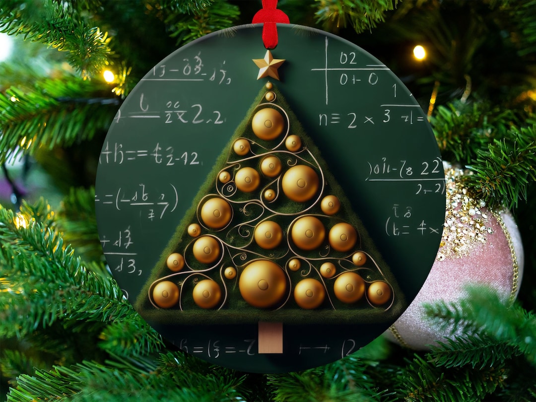 Math Ornament for Christmas Personalized Math Christmas - Etsy
