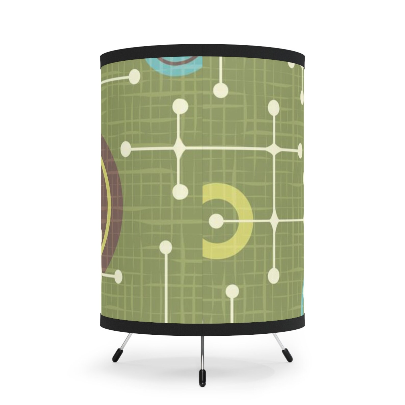Retro Lamp 1950s Retro With Design of Lines and Circles Retro - Etsy