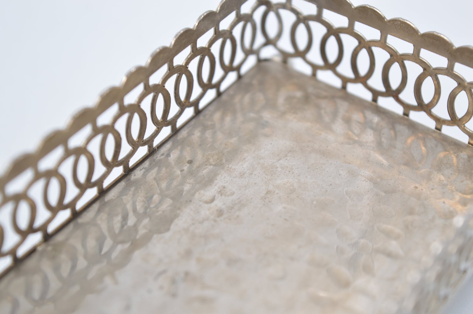 Metal serving tray Vintage table decor | Etsy