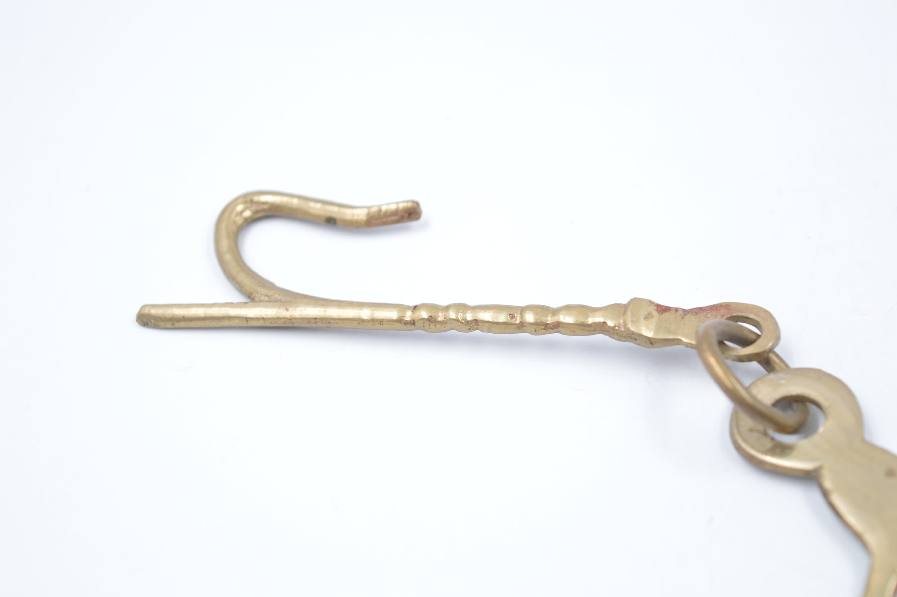 Vintage Brass Bell Hanging Bell With Hook Handmade Brass Bell Etsy