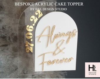 Double Arch Cake Topper - Etsy UK