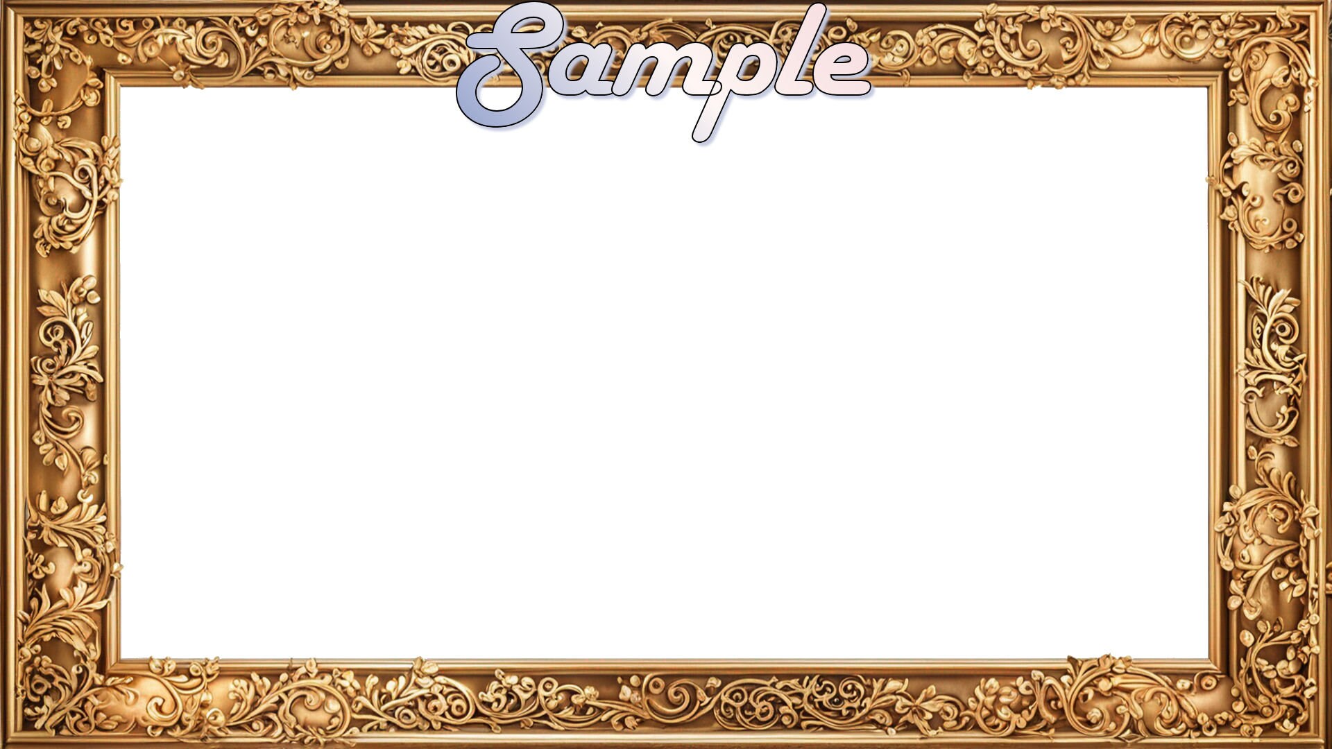 Set of 4 Digital Frames 1920 X 1080 PNG Files - Etsy
