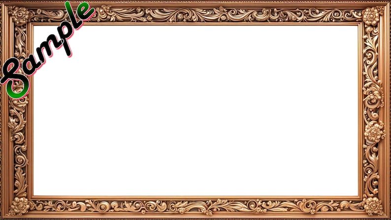 Set of 4 Digital Frames 1920 X 1080 PNG Files - Etsy