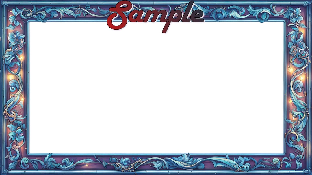 Set of 4 Digital Frames 1920 X 1080 PNG Files - Etsy
