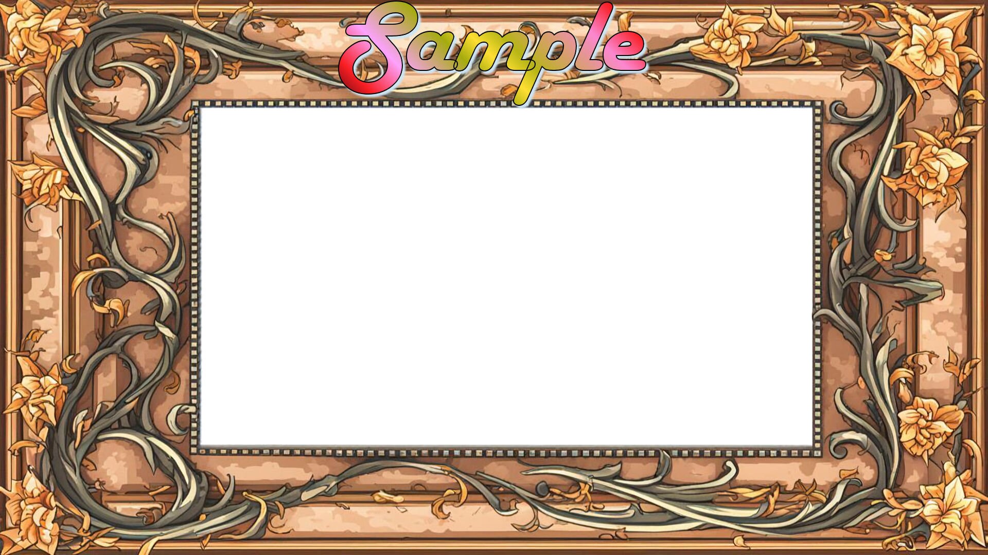 Set of 4 Digital Frames 1920 X 1080 PNG Files - Etsy